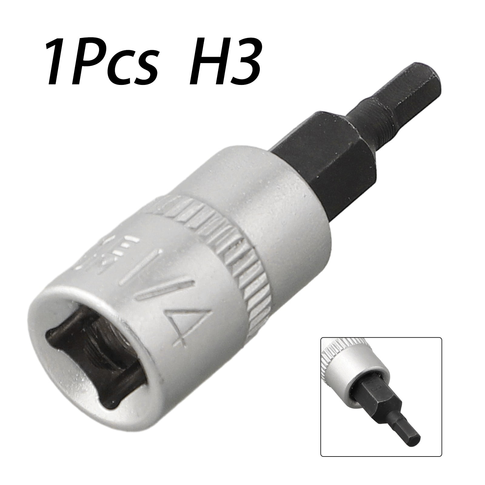 1Pc Hex Head Screwdriver Bit 1/4 Inch Drive Socket Hand Tools H3 H4 H5 ...