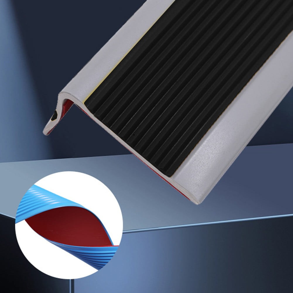 1Pc High Adhesive Rubber Stair Nosing For Angle Step Edge Hard Wearing ...