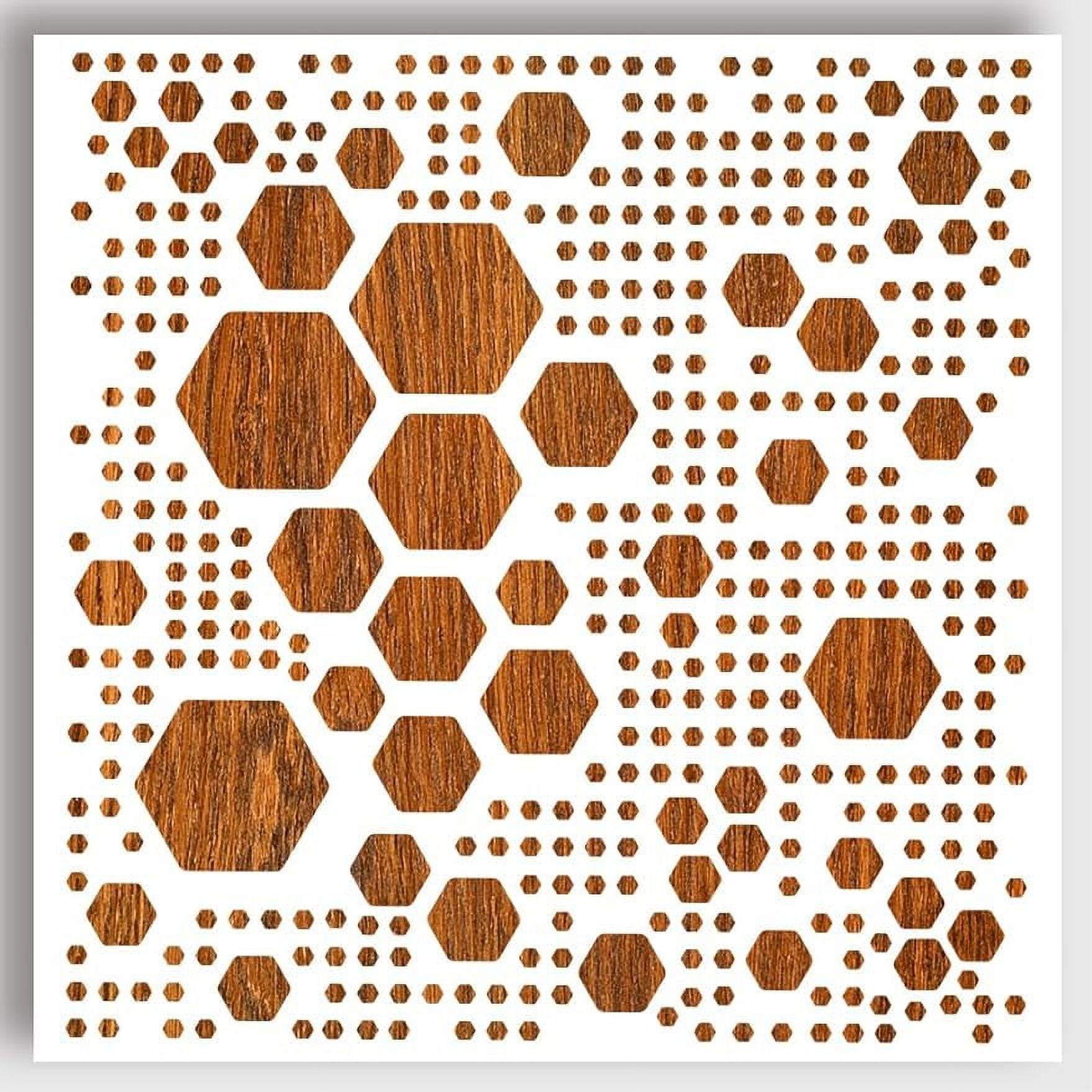 1Pc Honey Comb Painting Stencil Reusable PET Painting Templates DIY Art ...