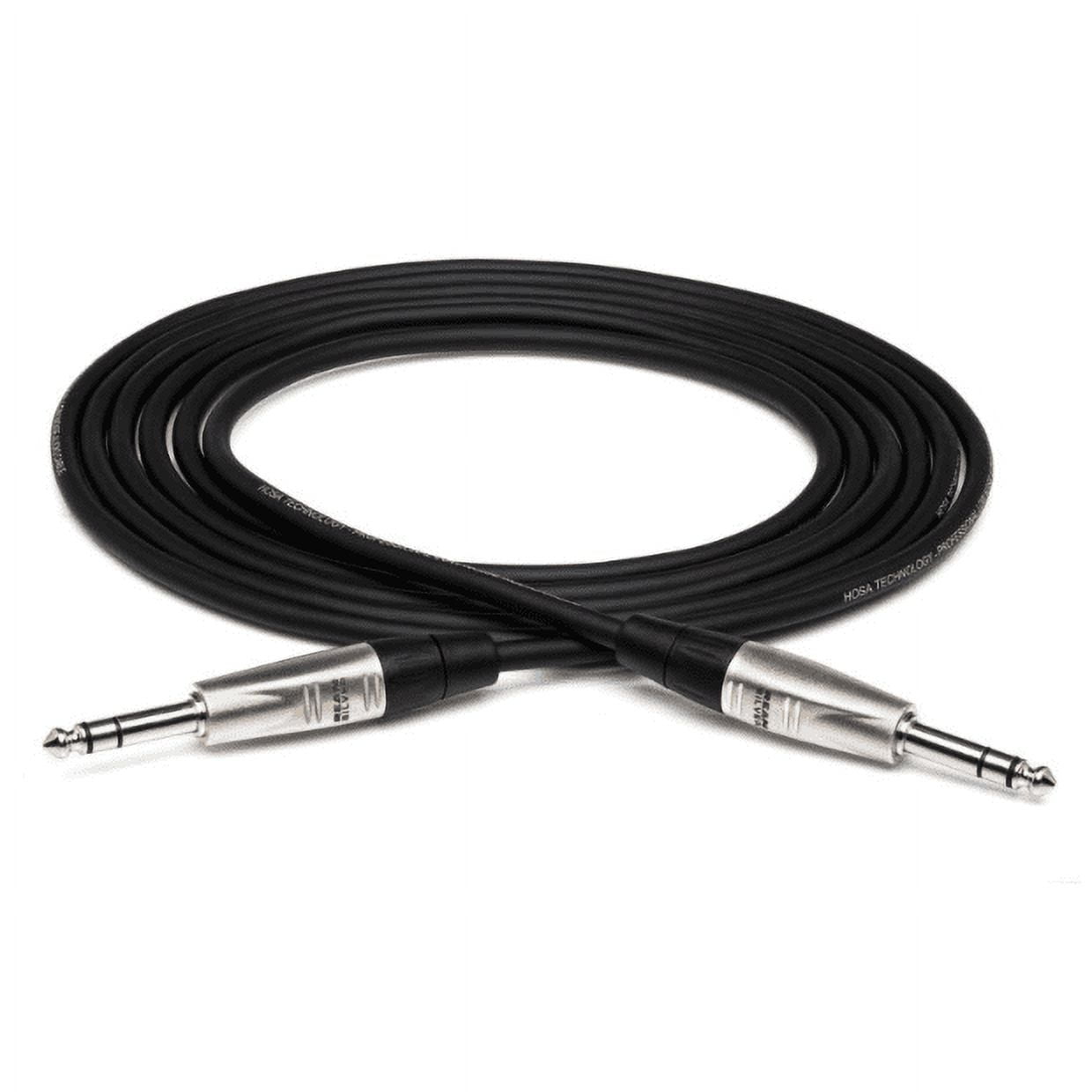 1Pc Hosa HSS-005 Pro Balanced REAN 1/4-Inch TRS Male to Male Cable - 5-Foot - Walmart.com