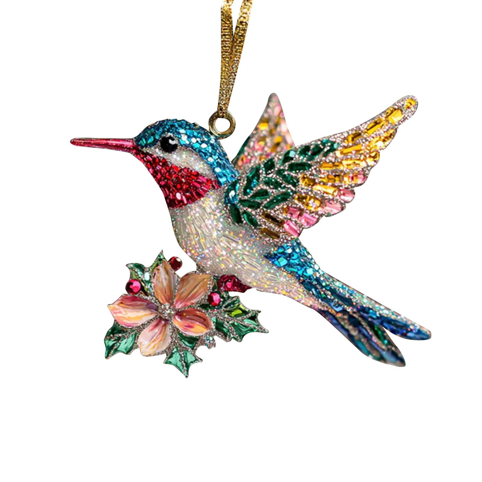 1Pc Hummingbird Christmas Ornament,Colorful Hummingbirds Tree Decor ...