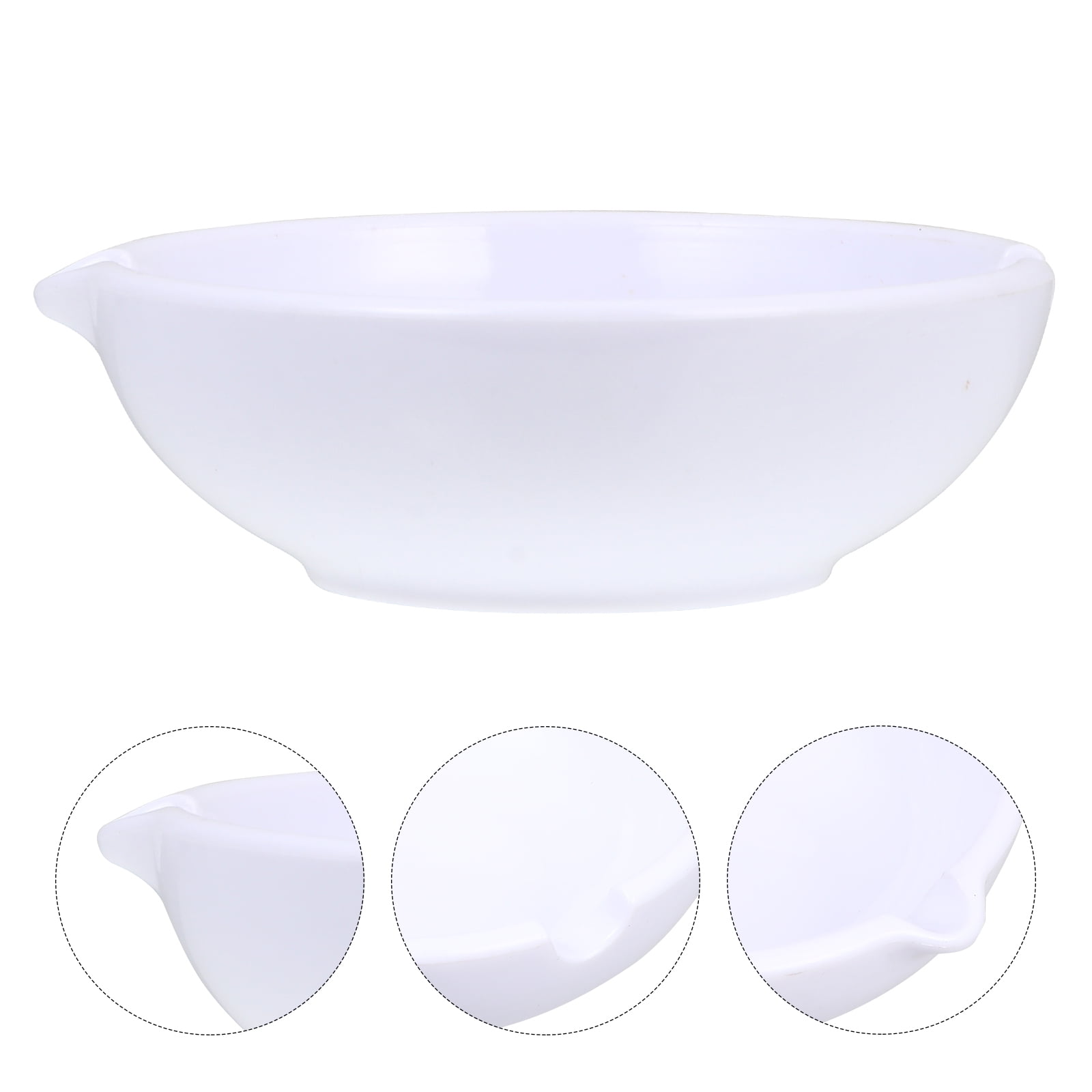 OUNONA White Plastic Ink Dish Durable and Practical for Writing Use ...