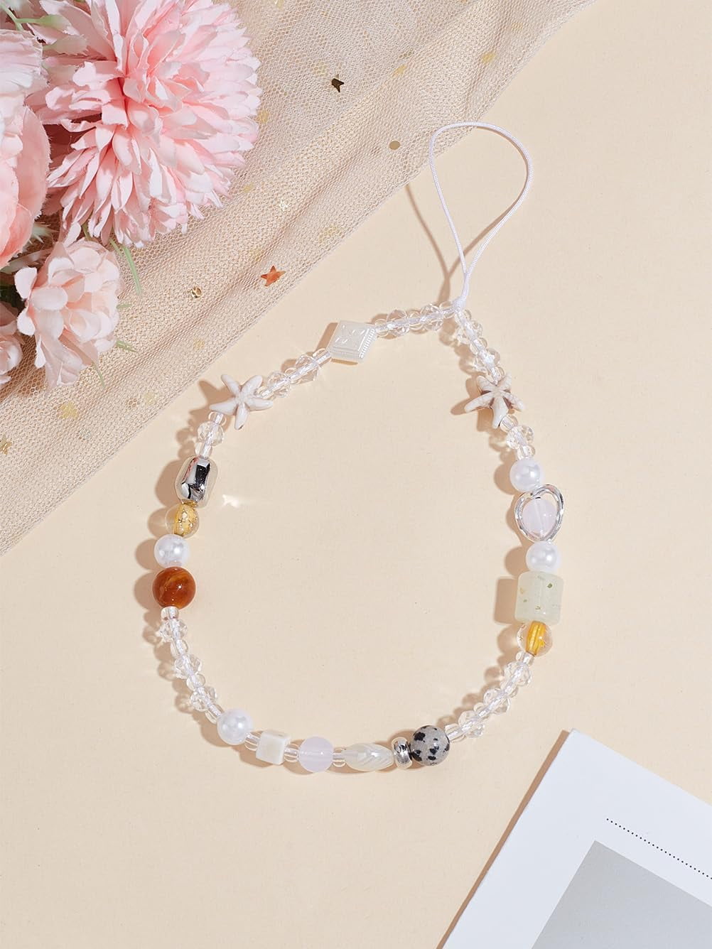 1Pc Island Sweetheart Phone Strap Alloy & Acrylic Mobile Straps Mobile ...