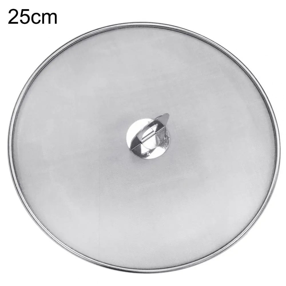 1Pc Kitchen Oil Proofing Lid Filter Foldable Handle Frying Pan Cover ...