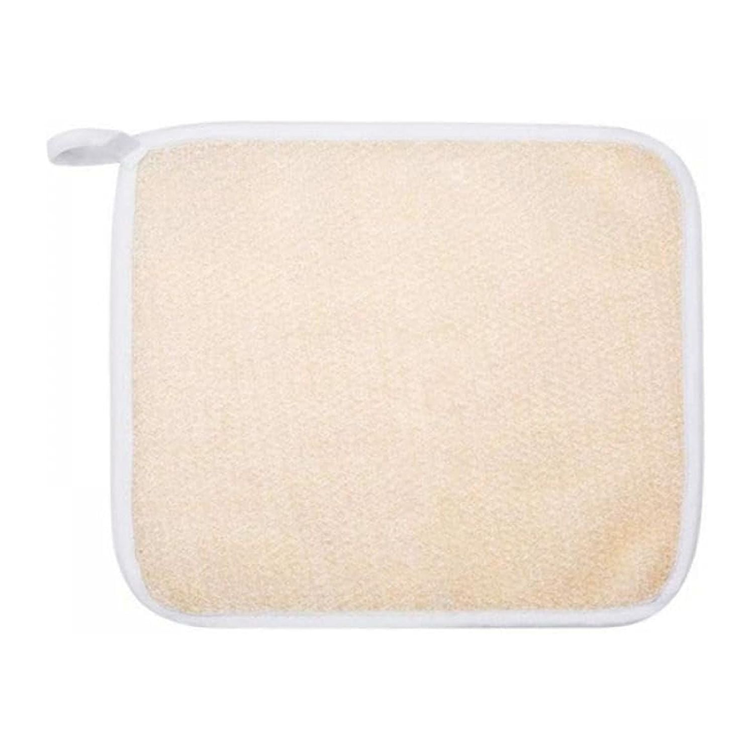 1Pc Light Yellow Exfoliang Face and Body Wash Bath Scrub Soft Weave ...