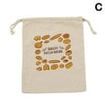 1Pc Linen Bread Bags Reusable Drawstring For Loaf Homemade Artisan ...