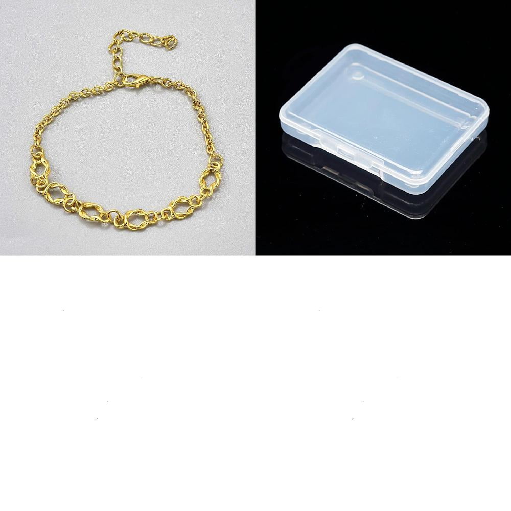 1Pc Link Chain Adjustable Beacelets Iron Cable Bracelet DIY for Women ...