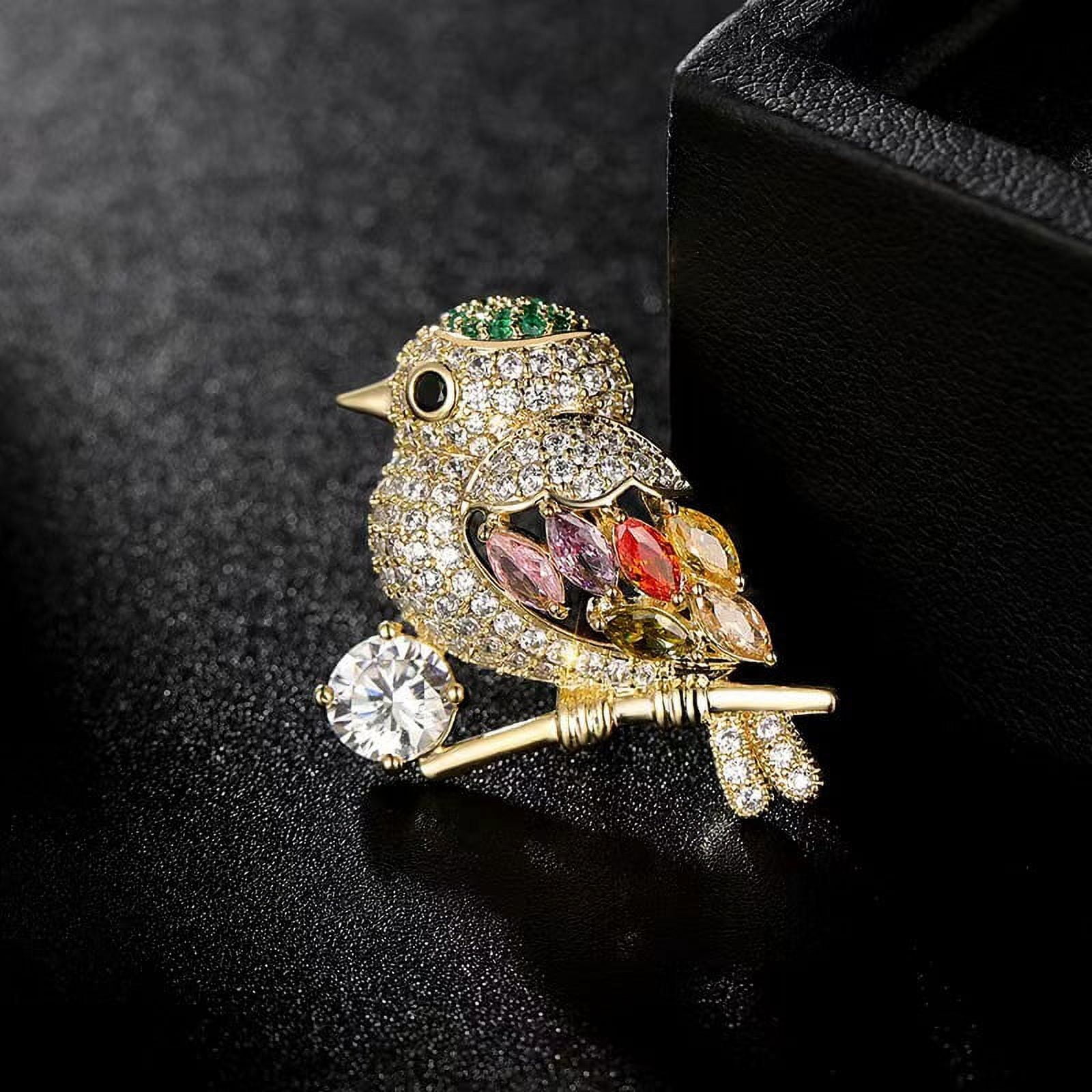 1Pc Lovely Magpie Birds Brooch For Women Rhinestone Trendy Animal ...