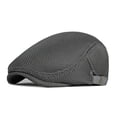 1Pc Men's Casual Hat Berets Caps For Flat Cap Breathable Mesh Cap Golf ...