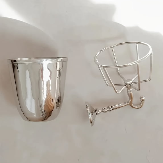 1Pc Metal Gold Planter, Wall Vessel, Vintage Flower Vase, 6.3x7.87inch ...