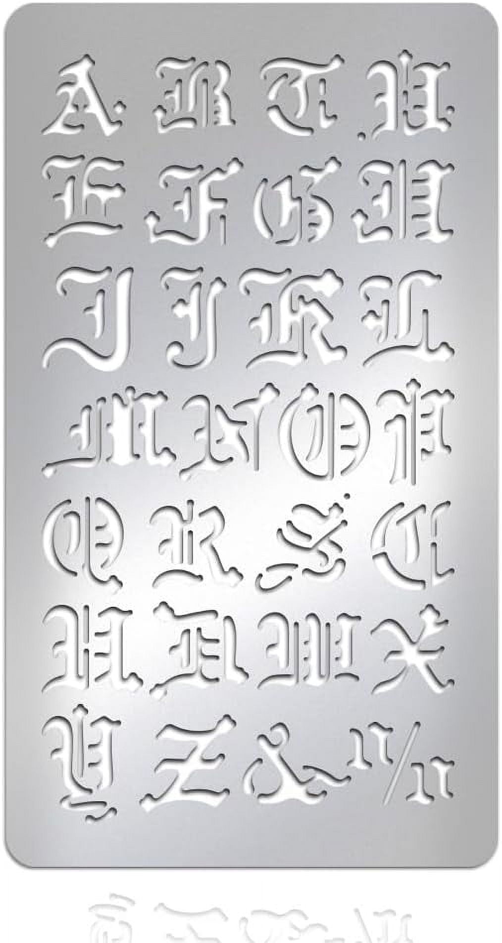 1Pc Metal Stencil Alphabet Stencils Letters Stencil Stainless Steel ...