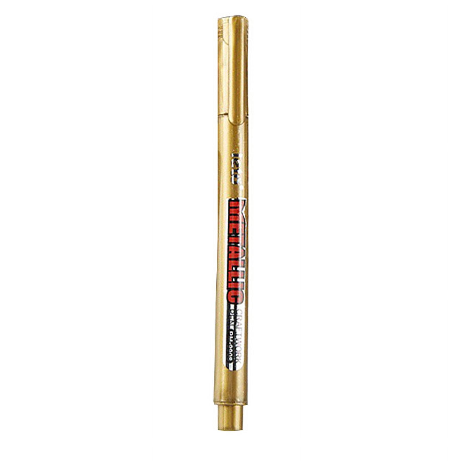 1Pc Metallic Marker Pens Gold Silver Permanent Art Markers For Artist ...