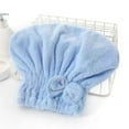 1Pc Microfiber Hair Drying Towels Head Wrap with Bow-Knot Shower Cap ...