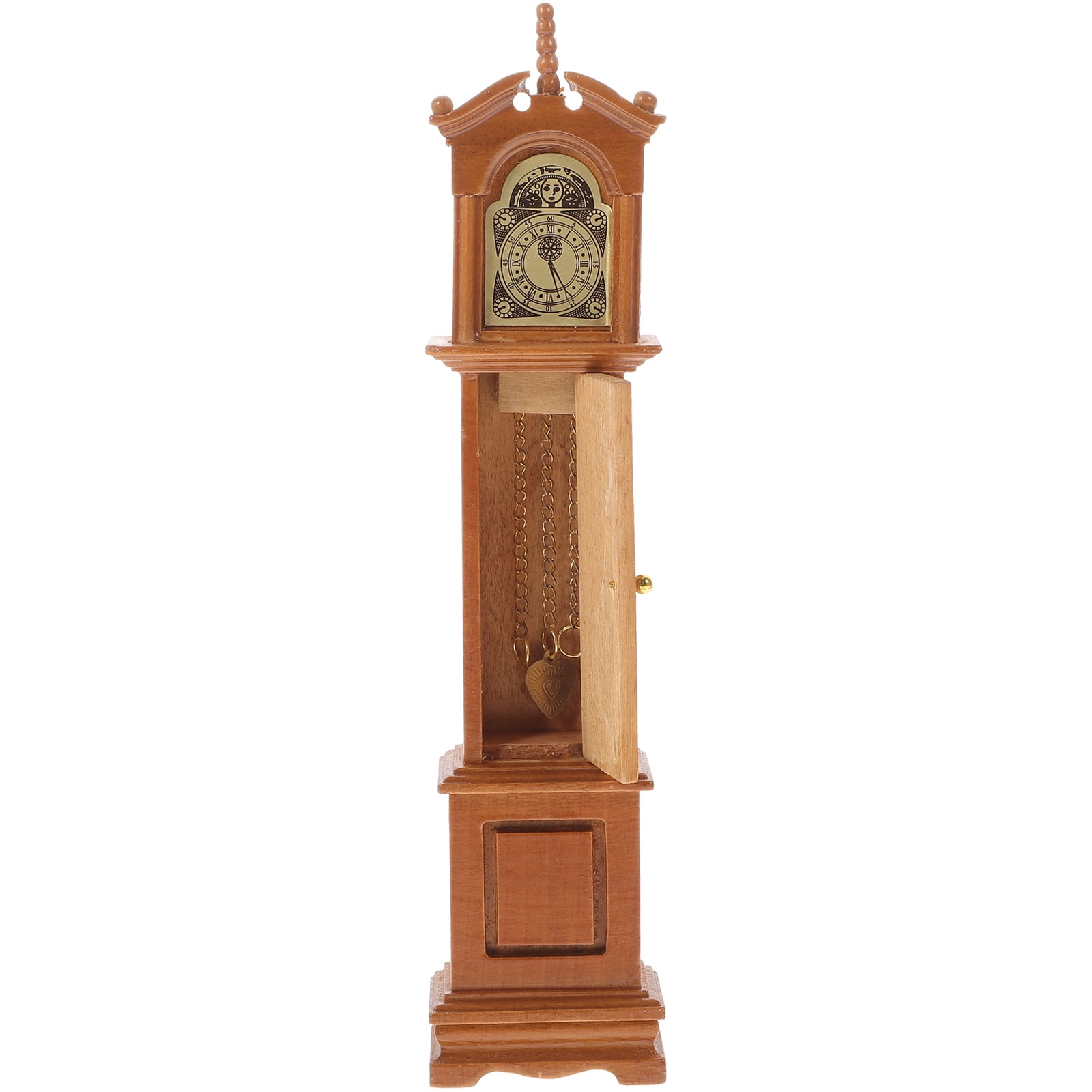 1Pc Mini Grandfather Clock Model Decorative Floor Clock Retro Mini ...