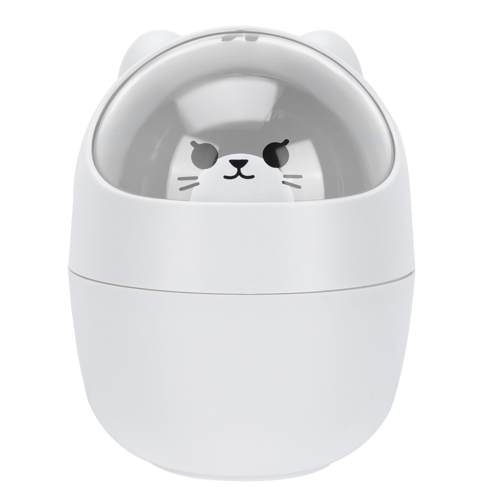 1Pc Mini Trash Can with Lid Adorable Animal Desktop Trash Can Garbage ...