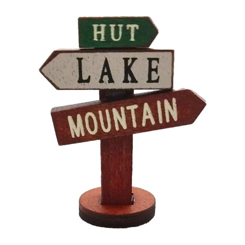 1Pc Miniature Scene Road Signs And Road Sign Ornaments Block Brick ...