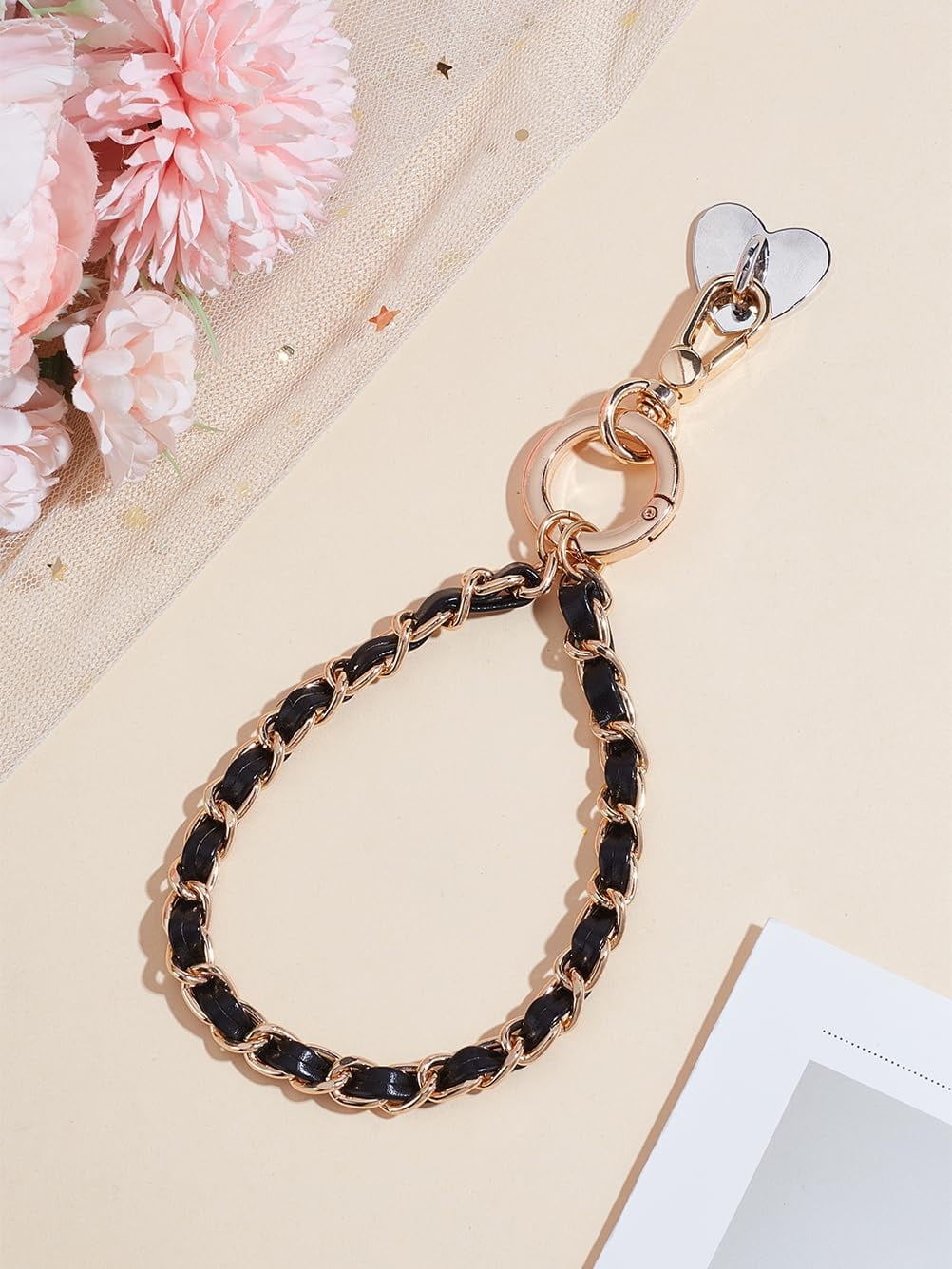 1Pc Mobile Phone Leather Lanyard PU Leather Keychains with Alloy Clasp ...