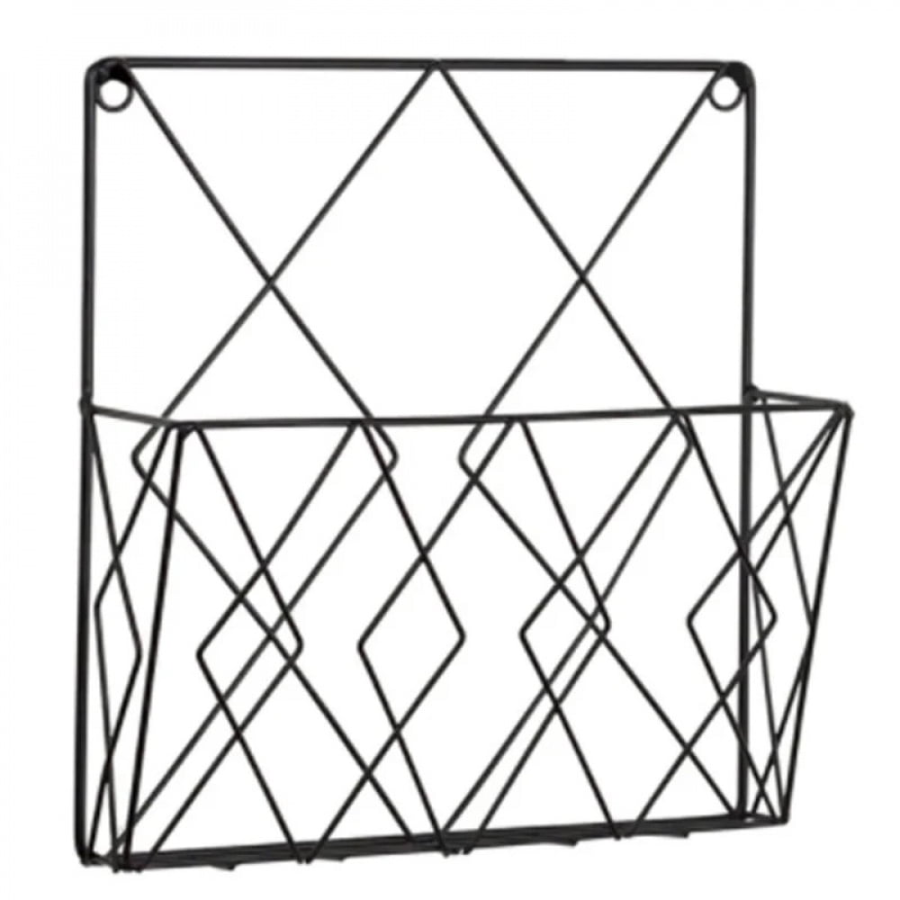 1Pc Modern Wall Mounted Magazines Newspaper Storage Rack Home Bedroom ...
