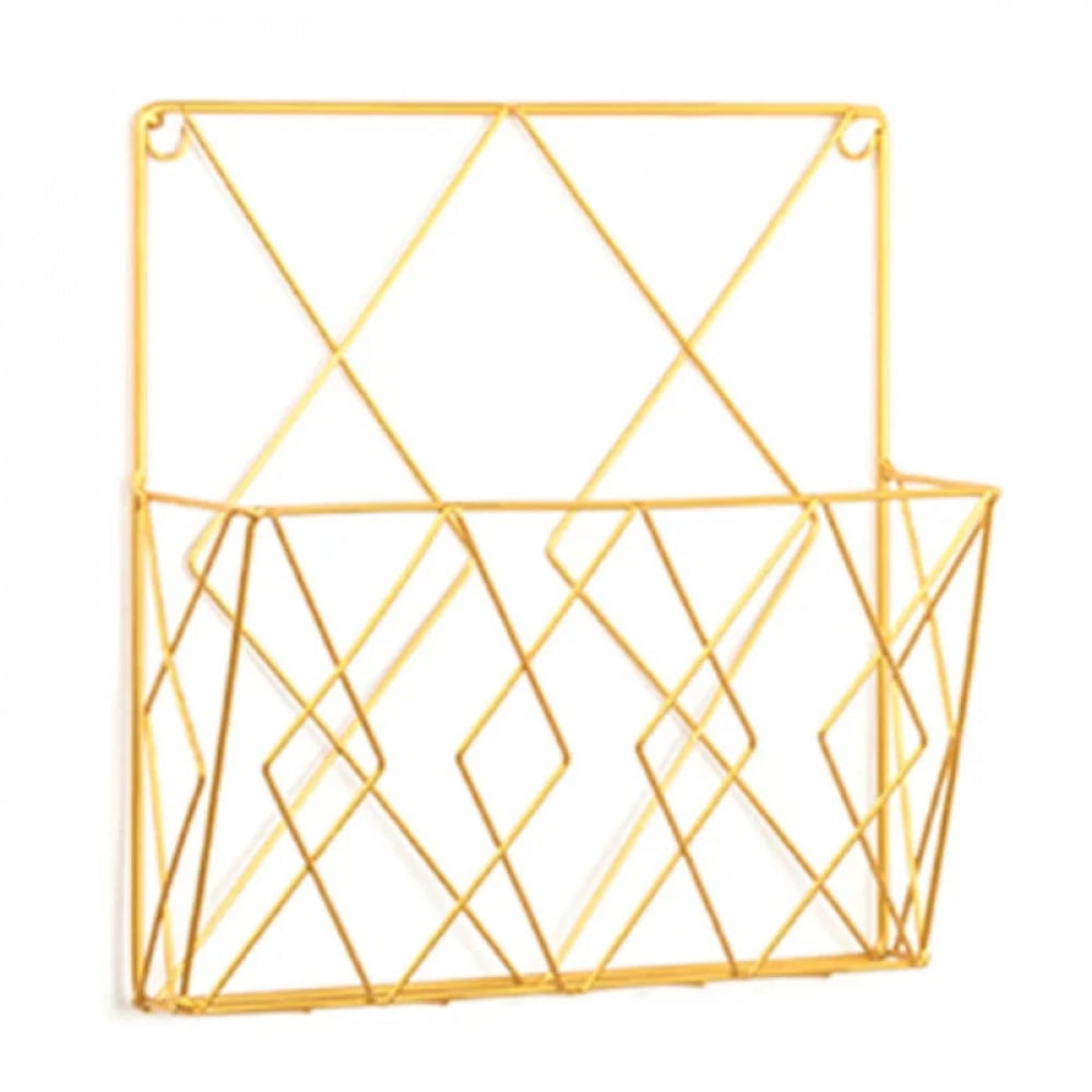 1Pc Modern Wall Mounted Magazines Newspaper Storage Rack Home Bedroom ...
