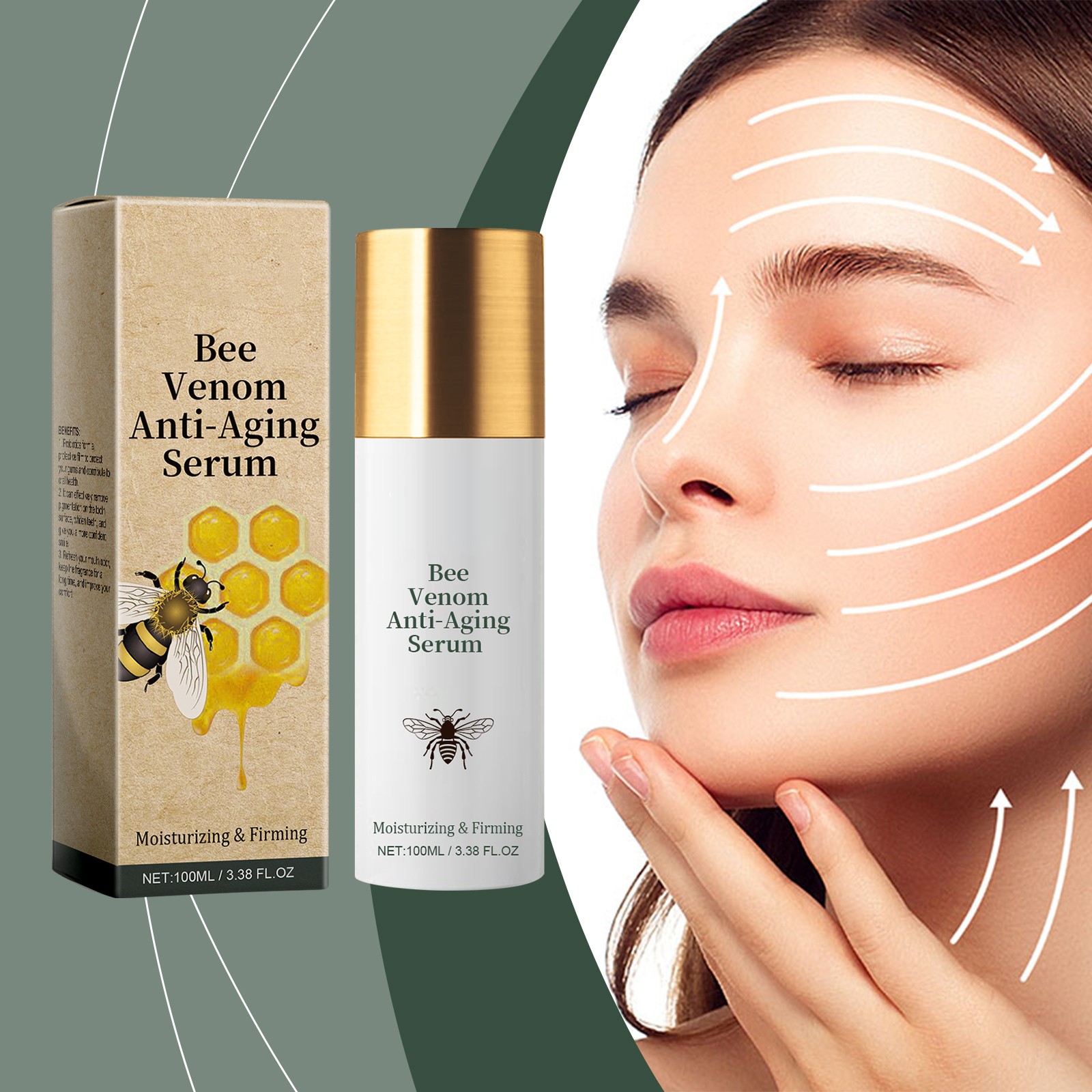1Pc Moisturizer for Oily Skin Bee Face for Face and Neck with Manuka Honey, Carefully Formulated ...