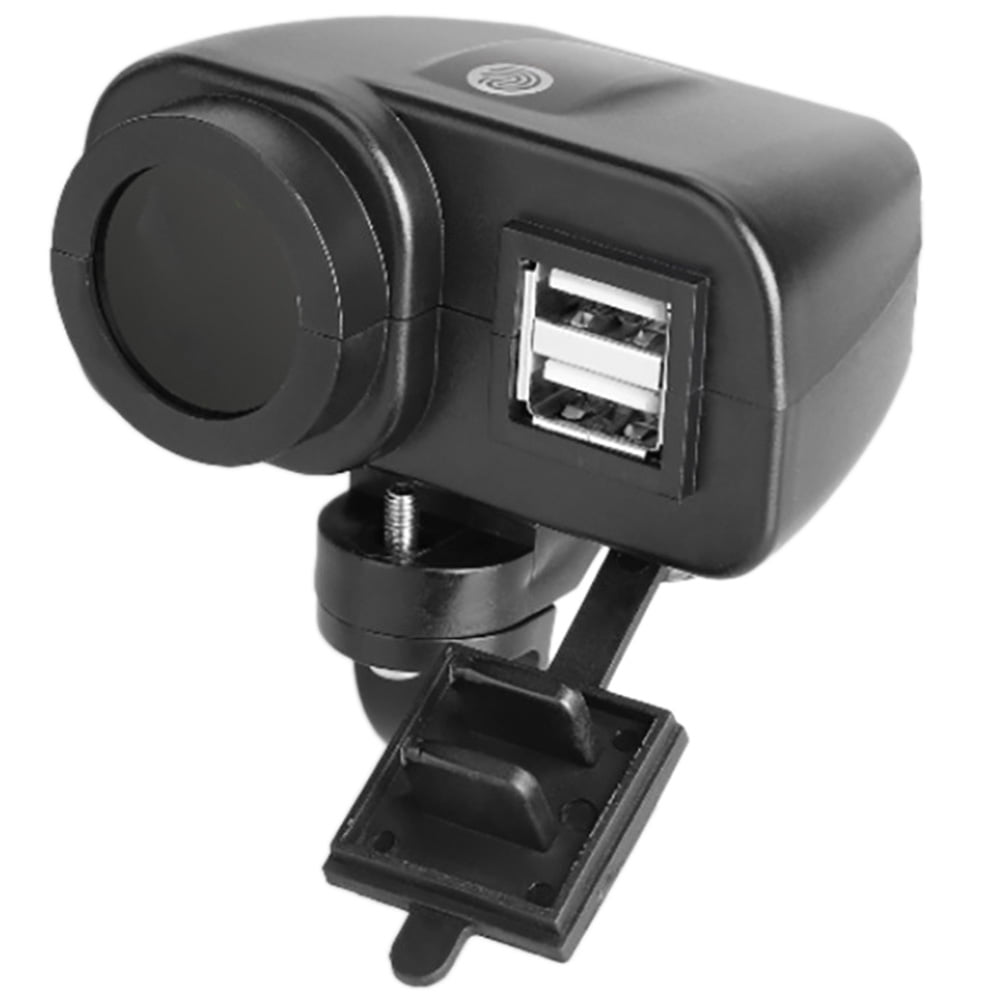 1Pc Motorcycle Charger 12V 24V Dual Ports Fast Charging Power with Time ...
