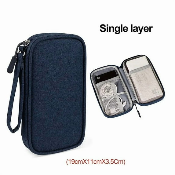 1Pc NEW Travel Organizer Bag Cable Storage Organizers Pouch Carry Case ...