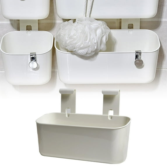 1Pc No Drill Bathroom Suction Storage Box,Suction Cup Storage Rack with ...