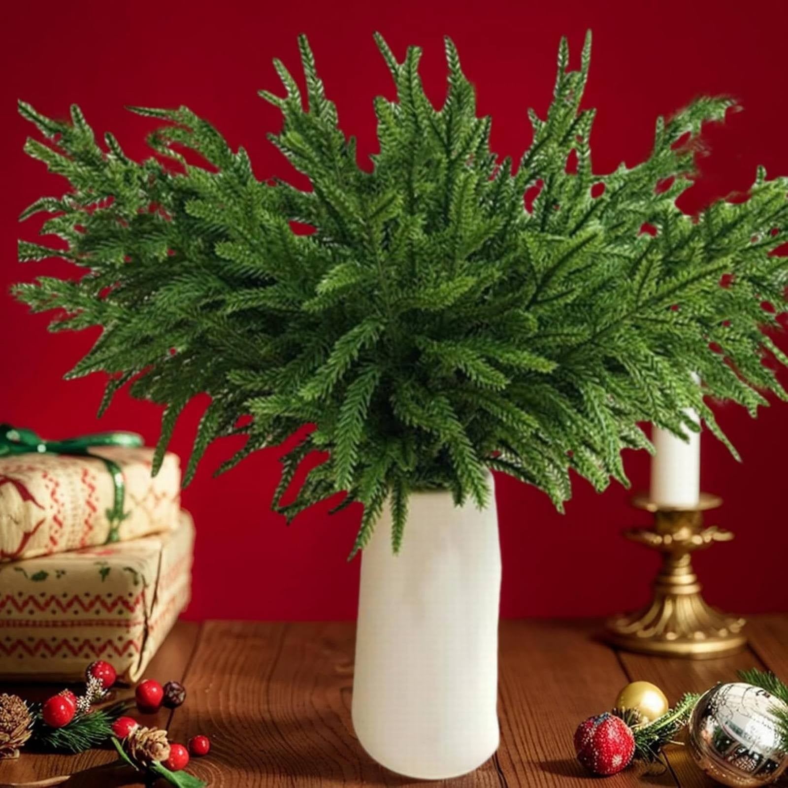 1Pc Norfolk Pine Branches Stems,Artificial Pine Needles Sprigs,Norfolk ...