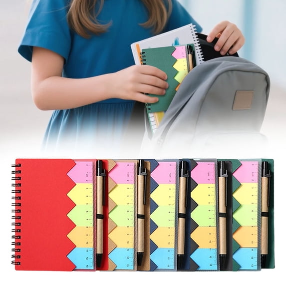 1Pc Notebook And Pen Set Small Spiral Notebook Lined Notebook With Pen ...