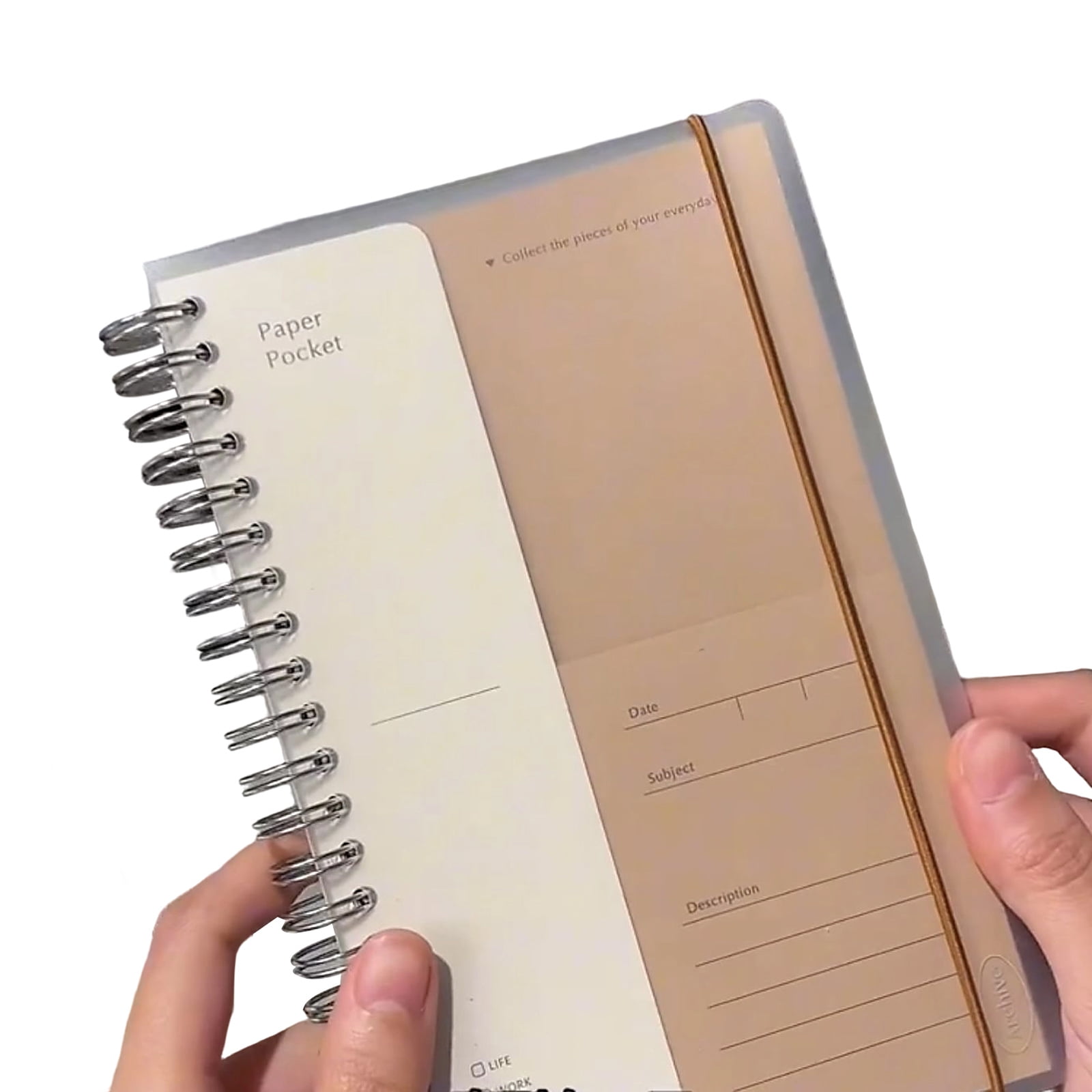 1Pc Notebooks Simple Cover Design Sturdy Spirals Binding Thicken Paper ...