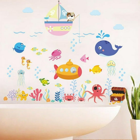DOPASTICKER Dolphin Sticker Sea Life Ocean Sticker Beach Sticker Beach ...