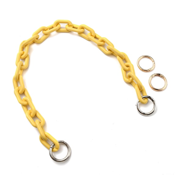 1Pc Opaque Acrylic Cable Chain Bag Straps and 2Pcs Zinc Alloy Spring ...