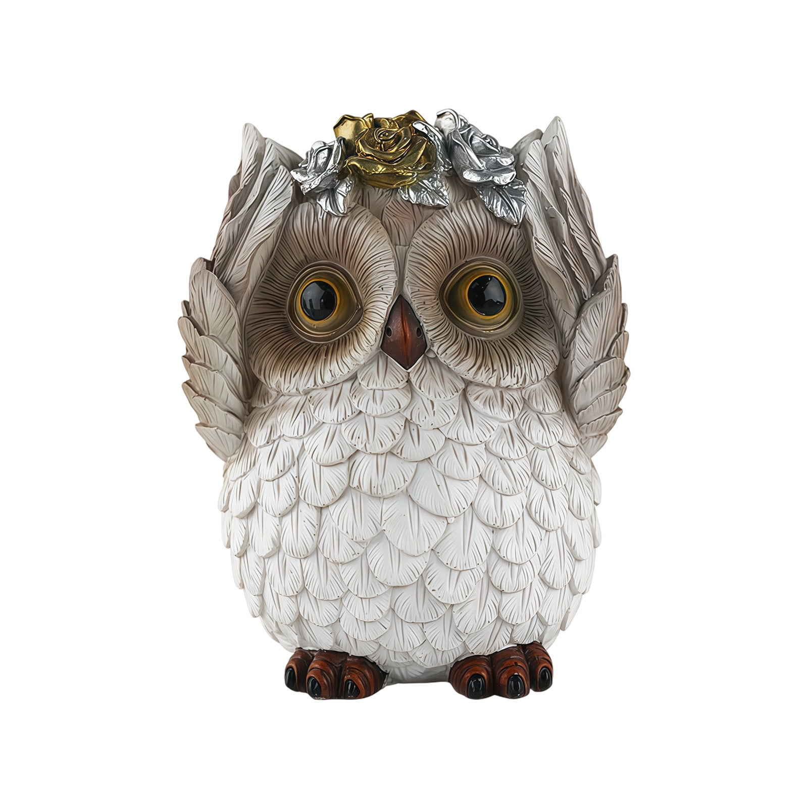 1Pc Owl Statues Home Decors Owl Figurines for Shelf Living Room Bedroom ...