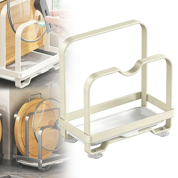 1Pc Pan Lid Organizer Stand,Pot Lid Holder,Pots and Pan Organizer For ...
