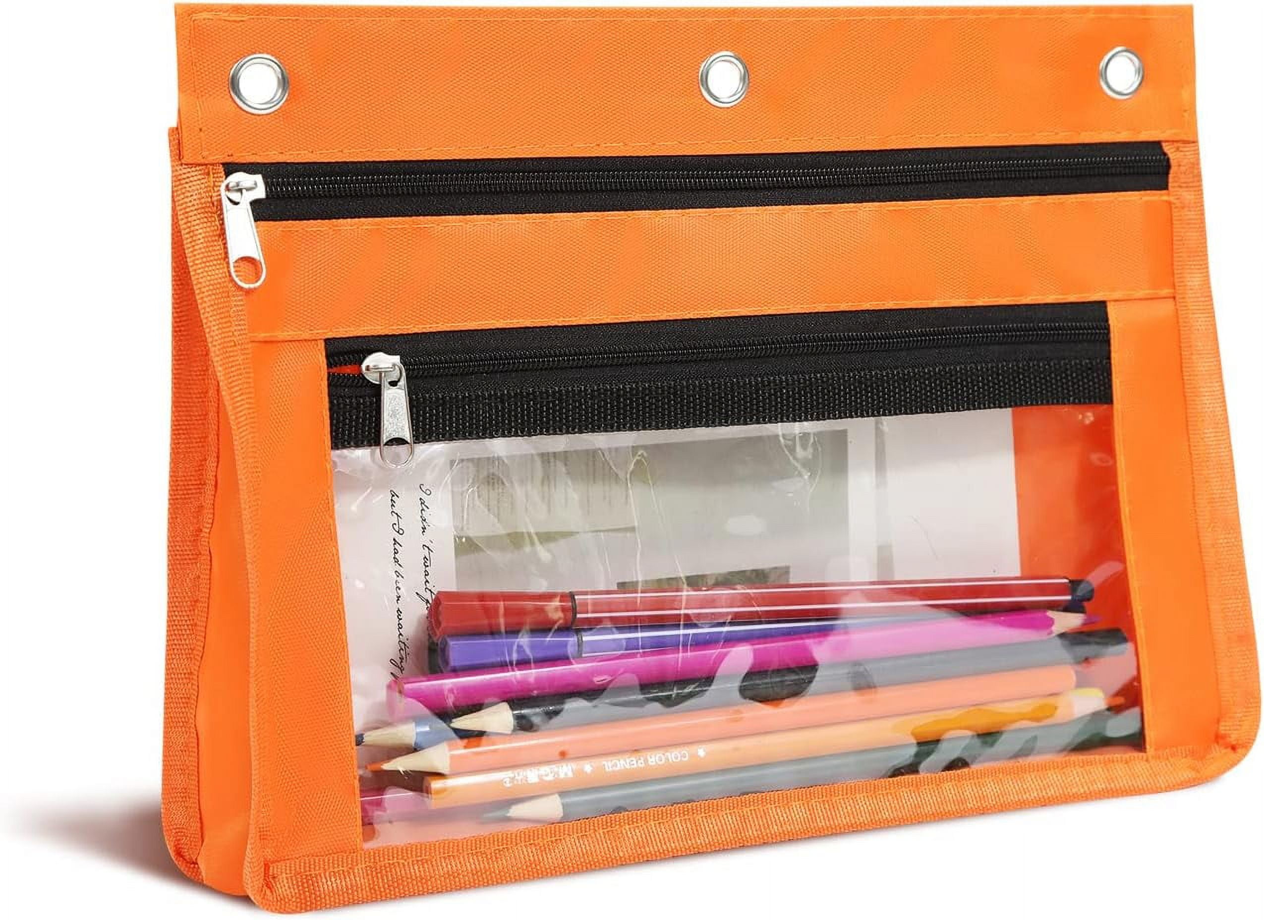 1Pc Pencil Pouch for 3 Ring Binder, Expandable Binder Pouches with ...