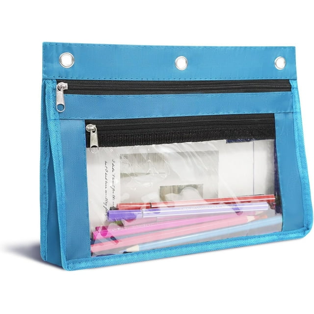 1Pc Pencil Pouch for 3 Ring Binder, Expandable Binder Pouches with ...