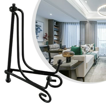 Classic 12-Inch Iron Easel Display Stand with Black Finish, Perfect for ...