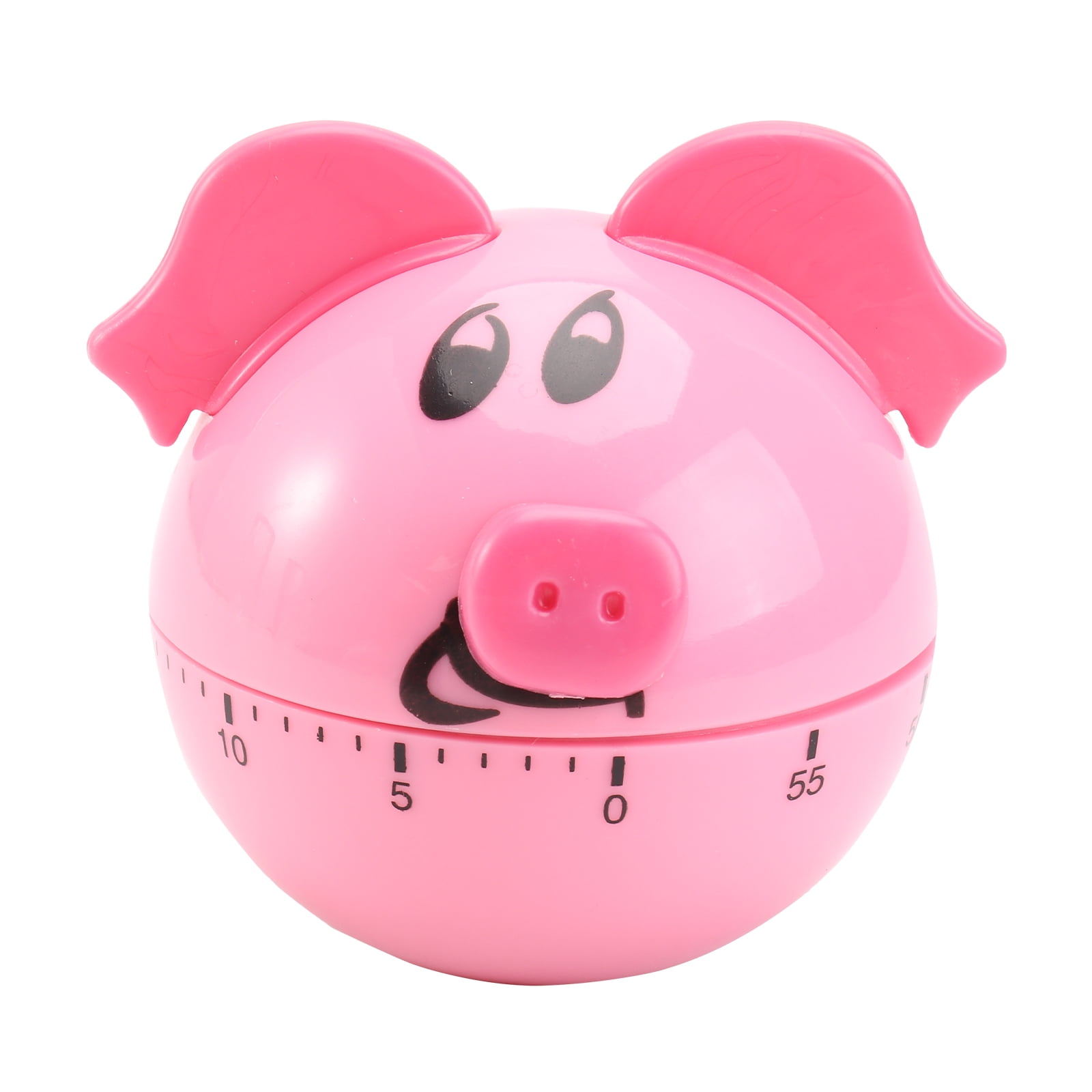 BRIGHTFUFU Kitchen Timer Plastic Pink Pig Shaped Countdown Reminder for ...
