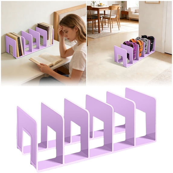 1Pc Plastic Desk File Organizer Holder, 5 Upright Clear Desktop Mails ...