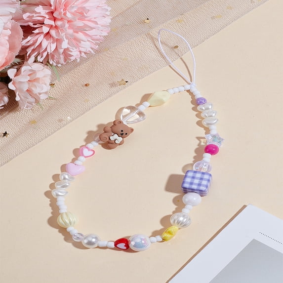 1Pc Plastic Mobile Straps for Women Phone Decorations Charm Bear ...