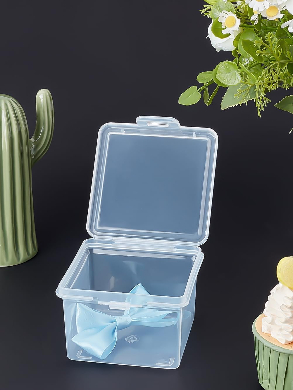 1Pc Plastic Storage Box Rectangle Plastic Jewelry Bead Containers with ...