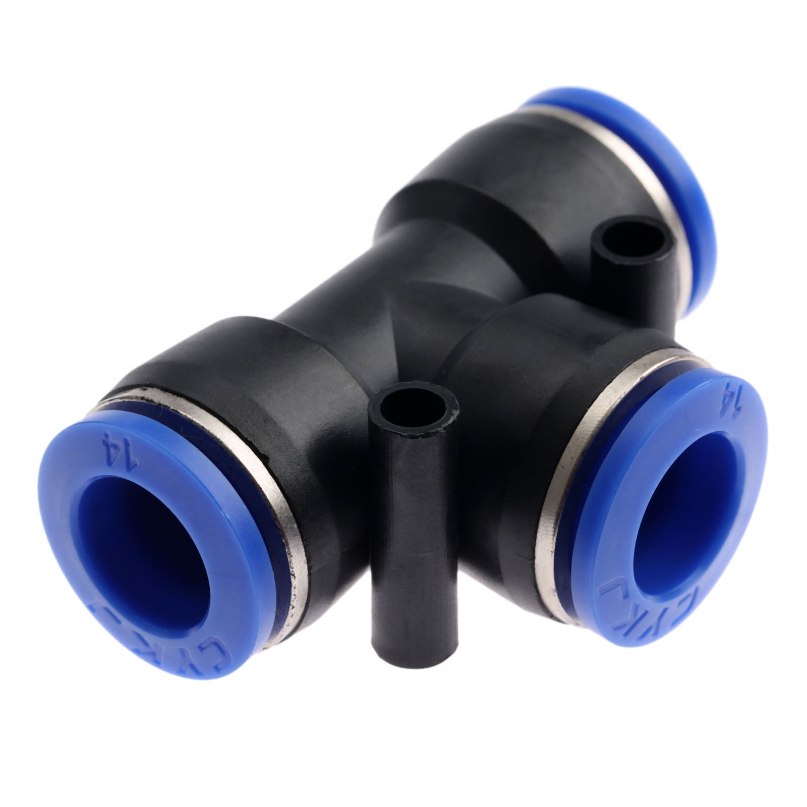 1Pc Plastic T-junction Pneumatic Fittings Air 3 Way Quick Joint Fitting ...