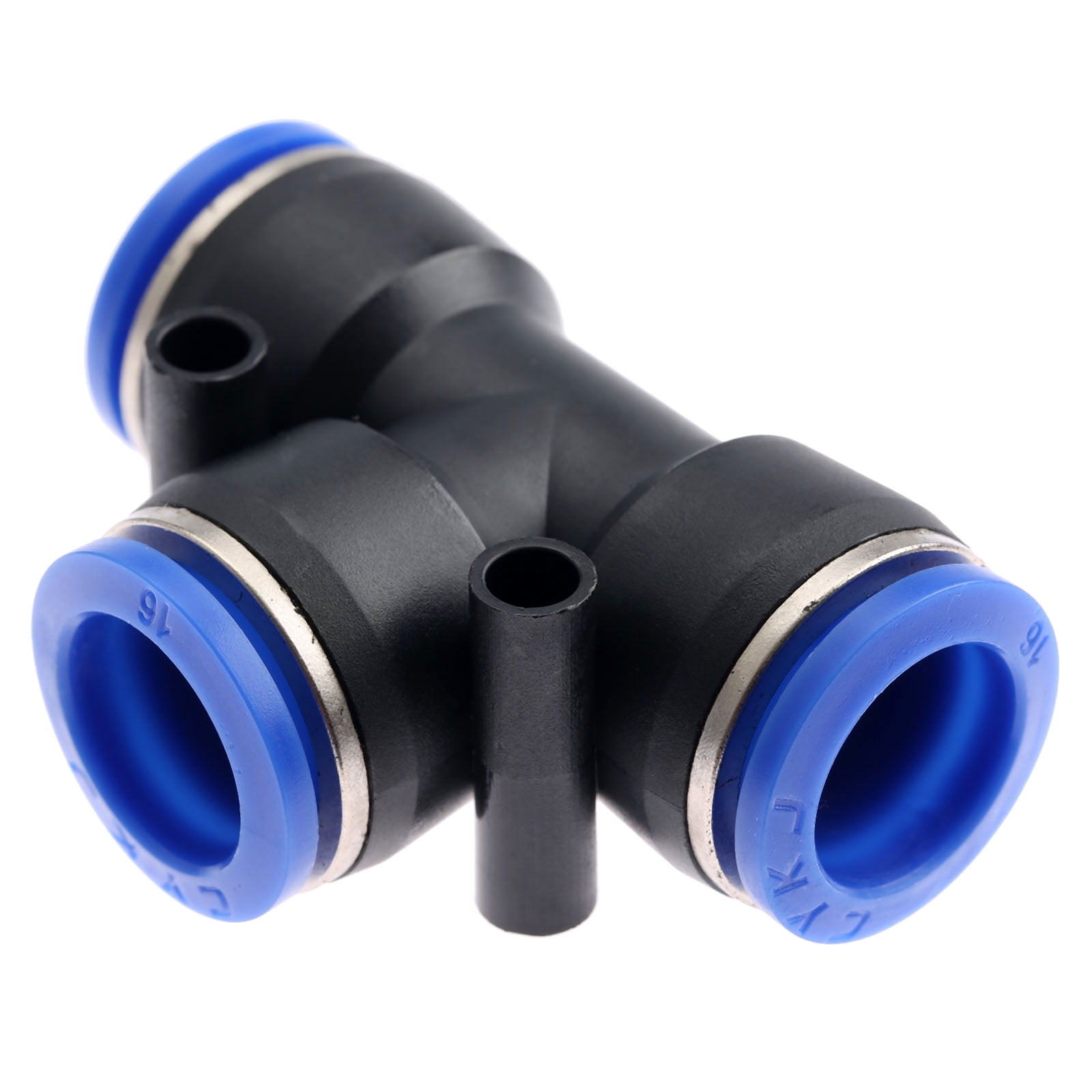 1Pc Plastic T-junction Pneumatic Fittings Air 3 Way Quick Joint Fitting ...