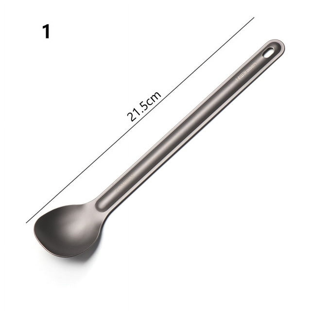 1Pc Portable Long Handle Spoon Outdoor Camping Picnic Tool Light ...