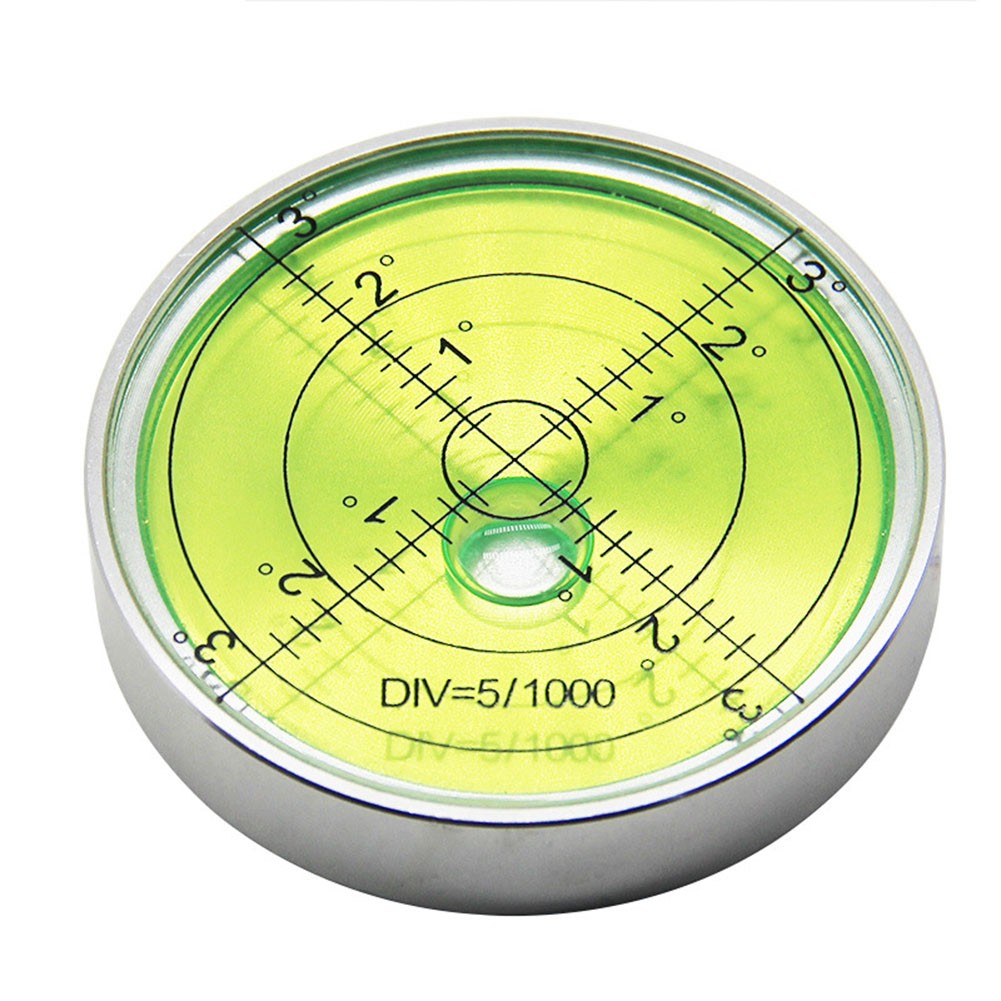1Pc Precision Metal Circular Level Bubble Level Bubble Magnetic Level ...