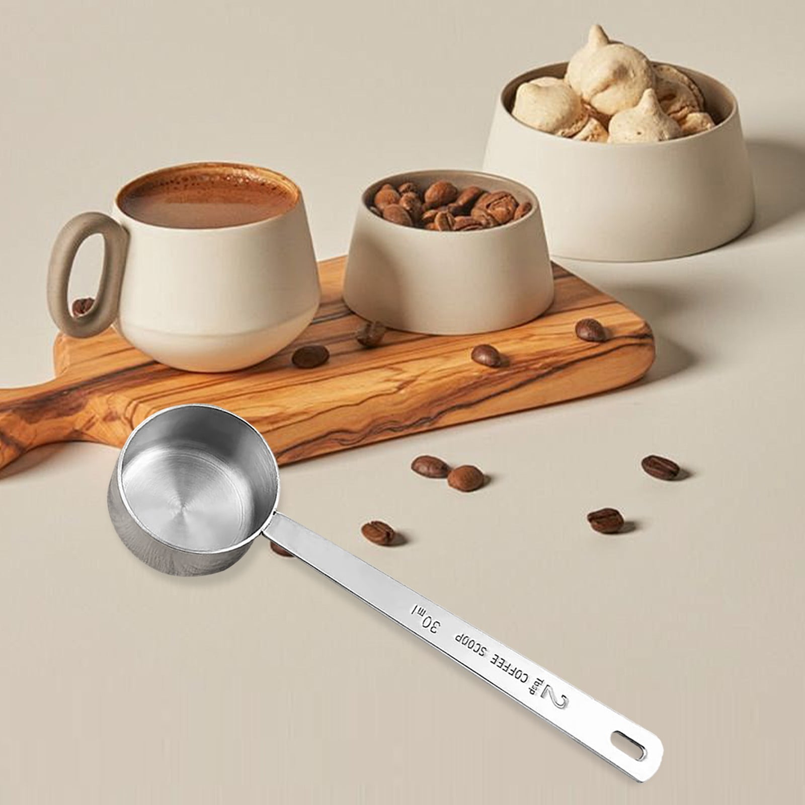 1Pc Premium Coffee Scoop,Tablespoon Measuring Spoon,Stainless Steel ...