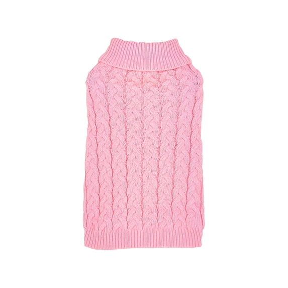 1Pc Premium Two-Foot Casual Elastic Cable Knit Dog Sweater, Comfortable ...