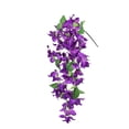 1Pc Purple Fake Hanging Flowers Bush, 22" Cascading Faux Bougainvillea ...