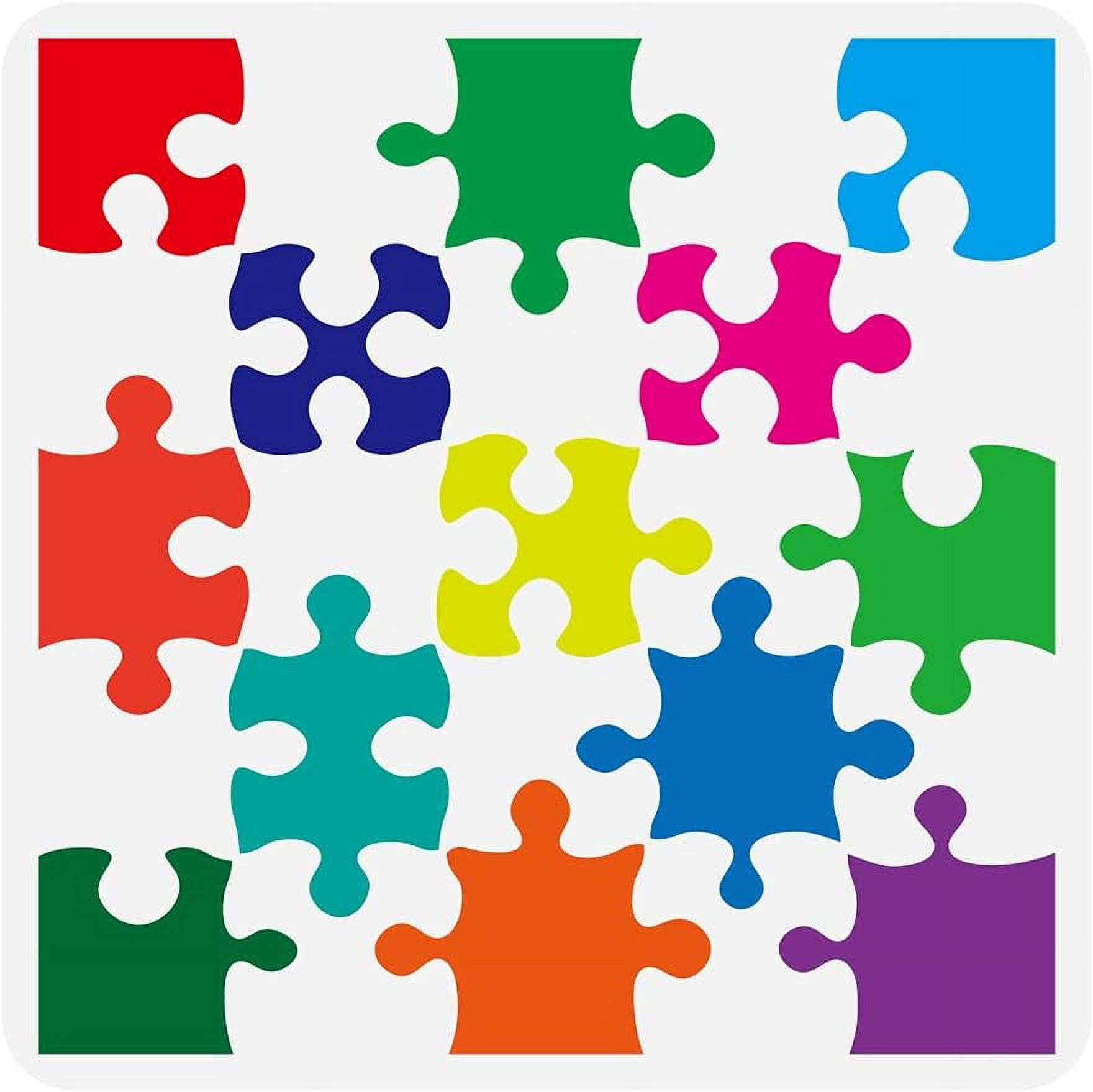 1Pc Puzzles Pattern Painting Stencil Drawing Template on Wood Wall ...