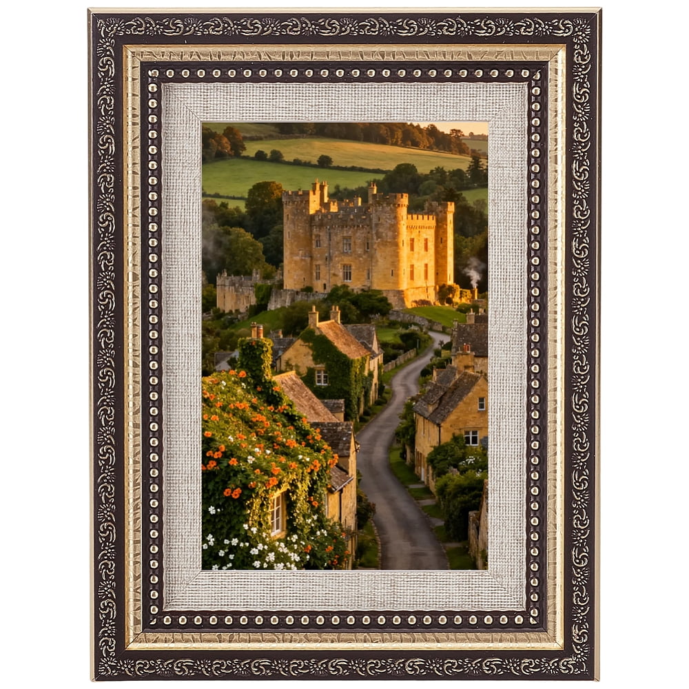 1Pc Resin Photo Frame Stand Rectangle Goldenrod 208x157x21mm - Walmart.com